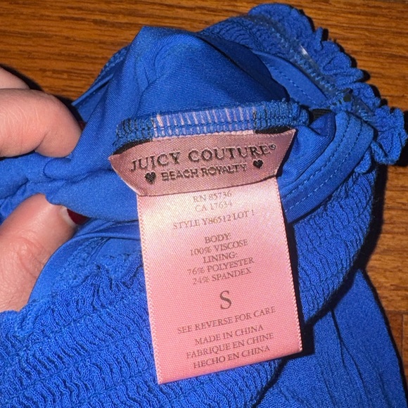 Juicy Couture | Swim | Juicy Couture Royal Blue Beach Cover Up Small ...